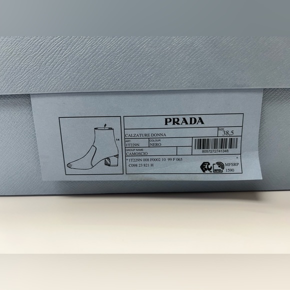Prada | Shoes | Prada Calzature Donna Suede Boots In Black | Poshmark